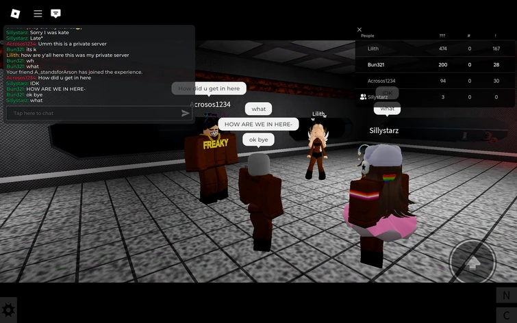 ik im posting alot but remember when we somehow got into someone's private server? | Fandom