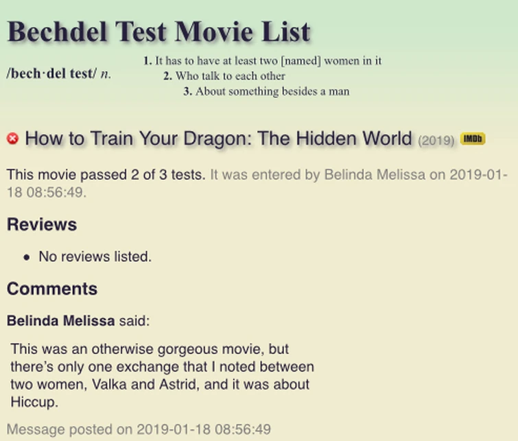 “HTTYD: THW” did not pass the Bechdel Test? Seriously? | Fandom