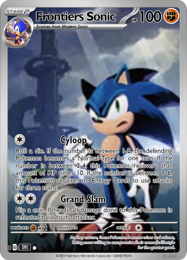 Some Sonic Pokemon Cards! | Fandom
