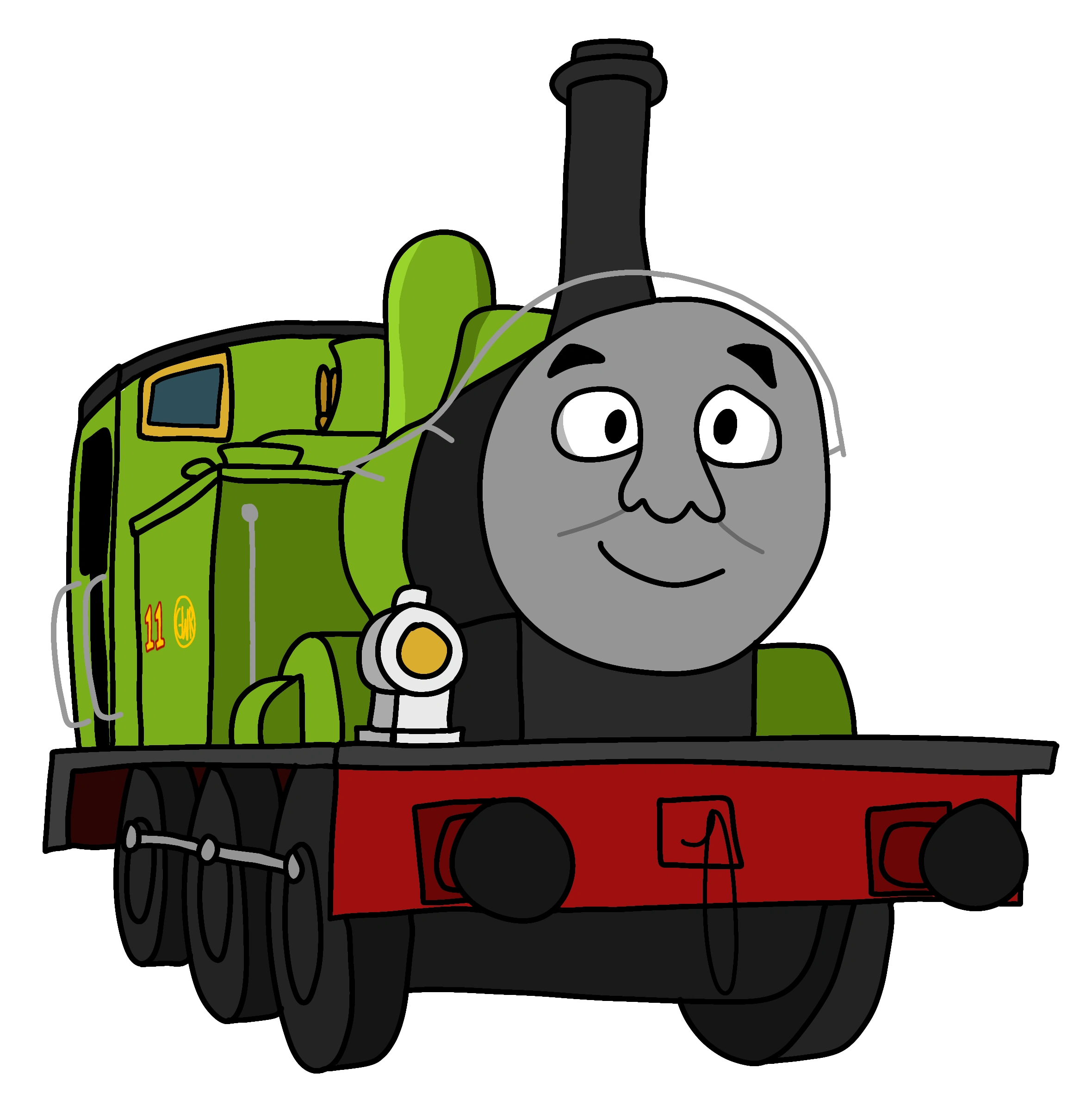 My Oliver the Great Western Engine Drawing Art | Fandom