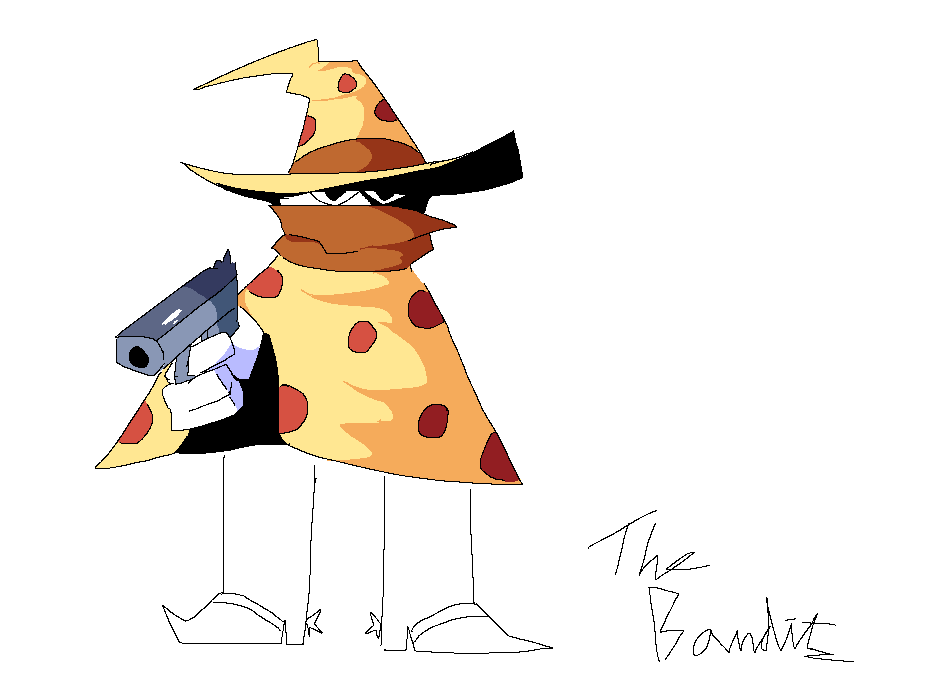 mcpig if he drew a funny wizard with a gun instead of a blob of cheese ...