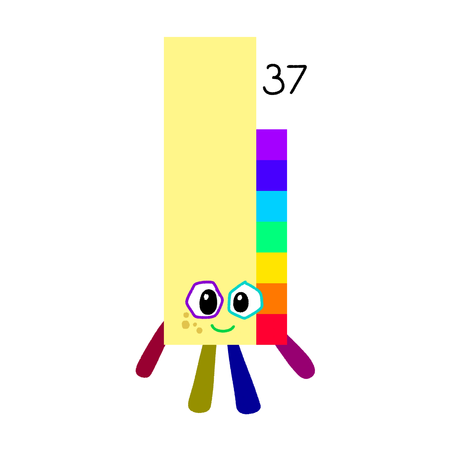 Thirty Seven (My first fanmade Unstable Numberblock) | Fandom