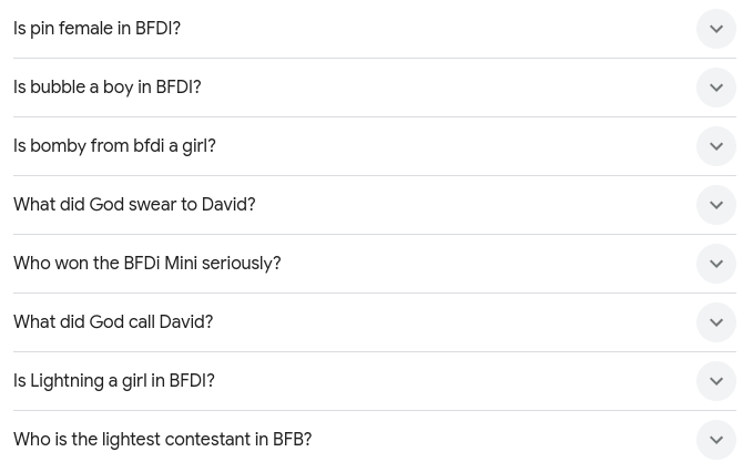 BFDI questions | Fandom