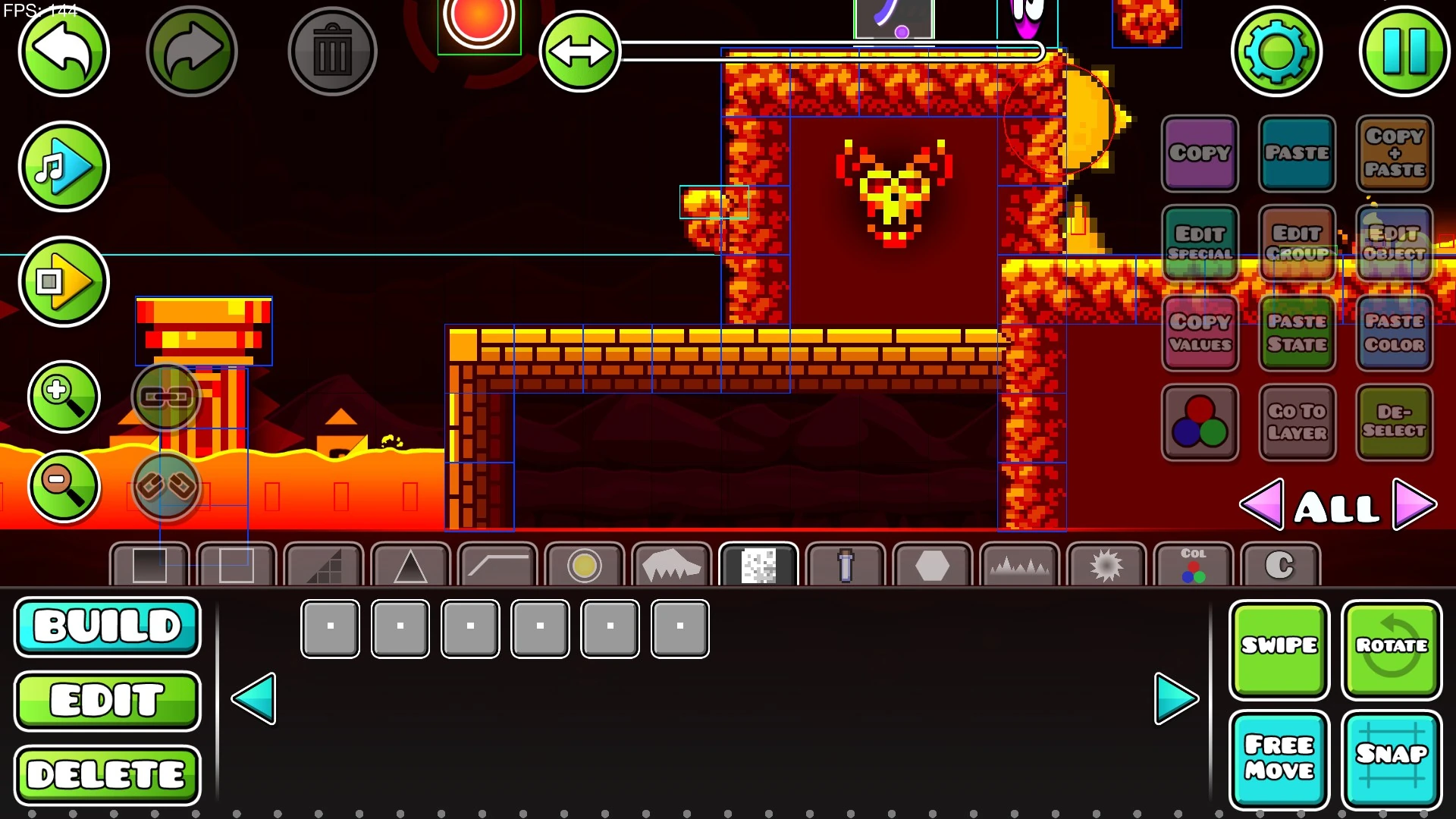more of that dash platformer level, what do you use to fill these in ...