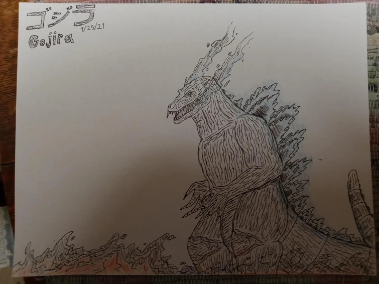 Godzilla Doodle | Fandom