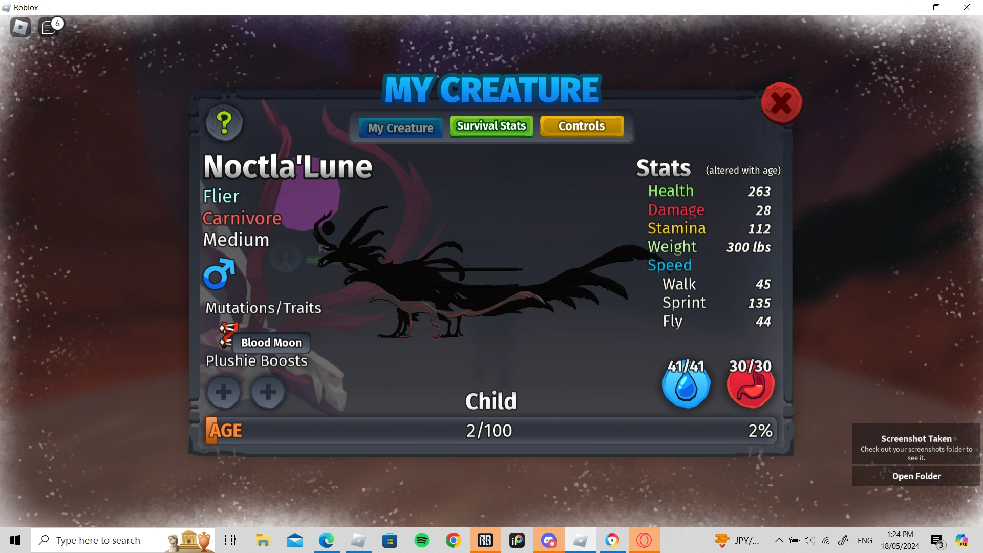 Auctioning blood moon mut noctla repost | Fandom