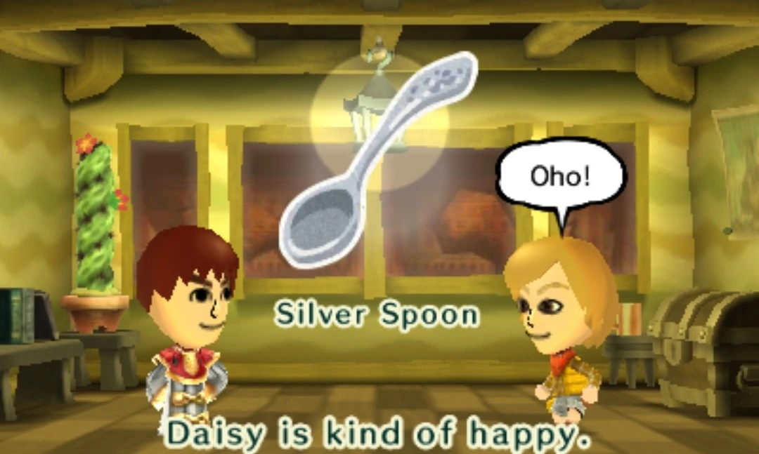 A Miitopia screenshot I was going to show y'all a while ago but didn't ...