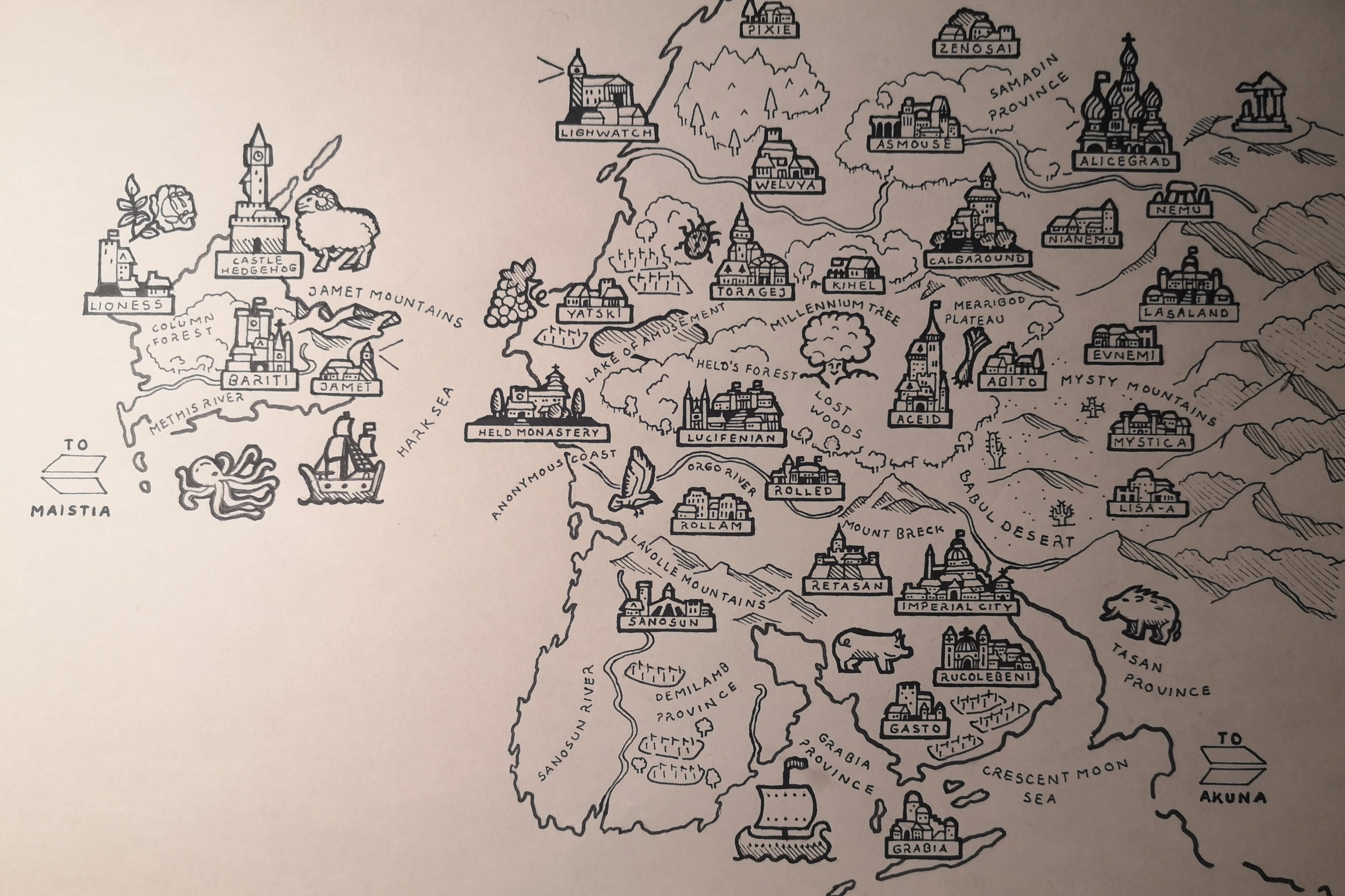 fanmade map of Evillious | Fandom