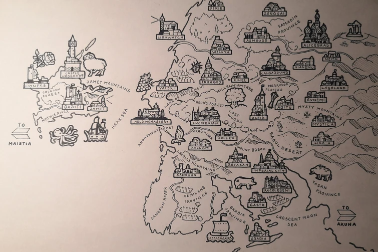 fanmade map of Evillious | Fandom