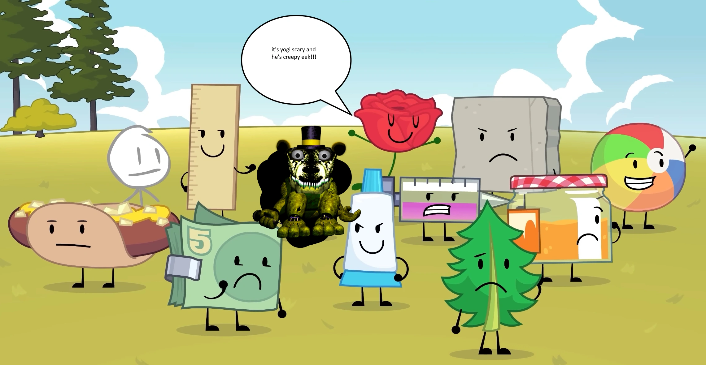 Battle for Dream Island Elsewhere by the feature of Yogi Scary | Fandom