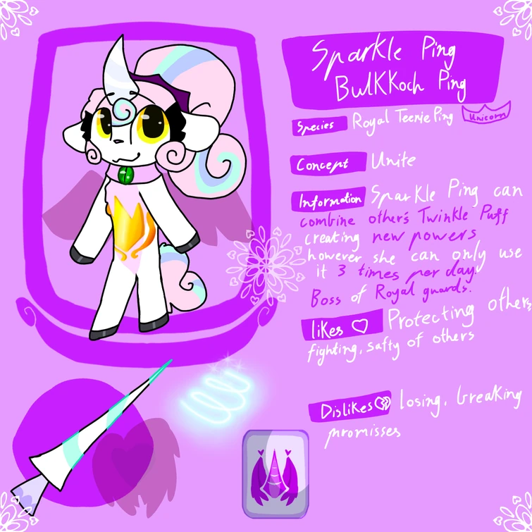 Sparkle Ping 🦄 (trivia: she’ll forgot most of the times that she is a ...