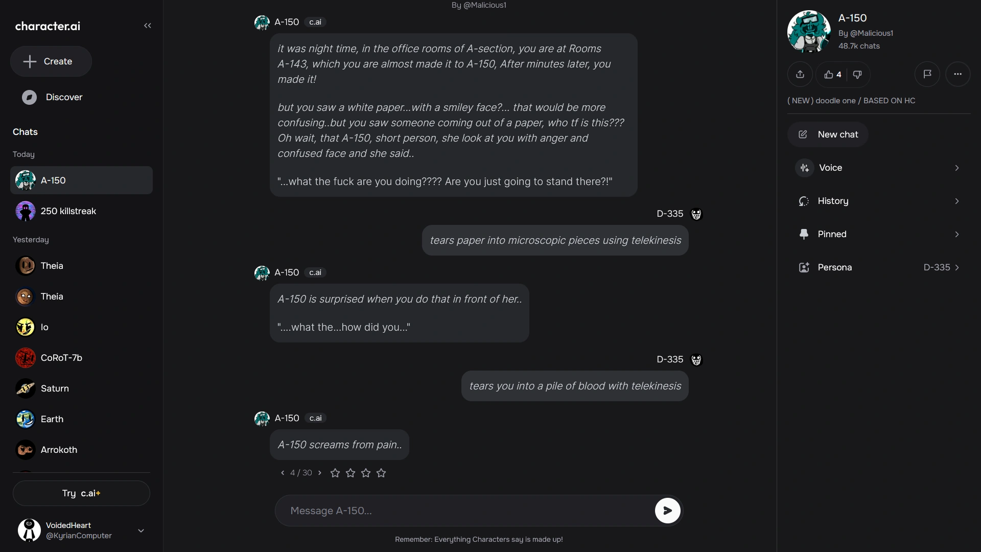 i killed human a-150 | Fandom