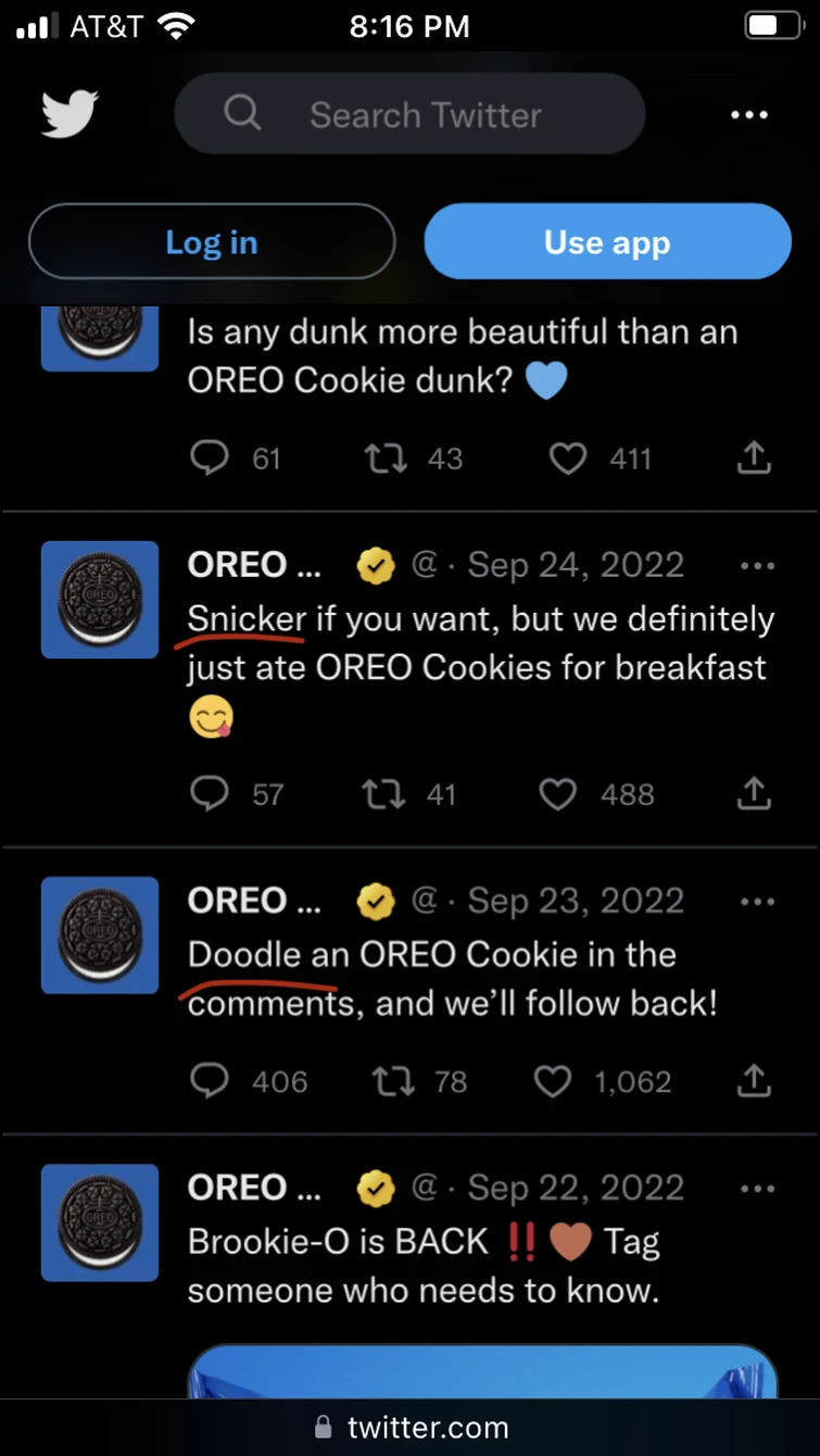I’m definitely not stalking the Oreos Twitter- | Fandom