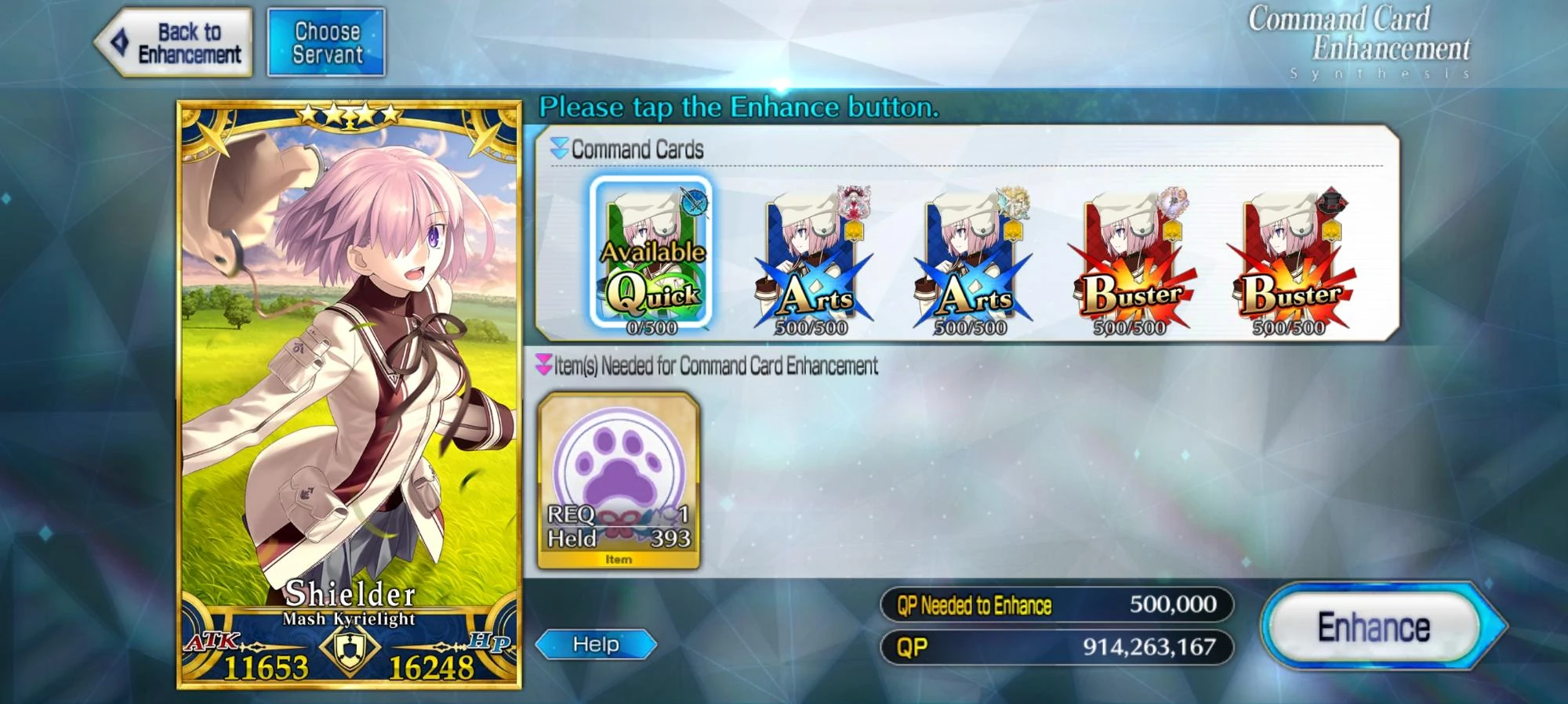 Mash Command Card Enhancement Max | Fandom