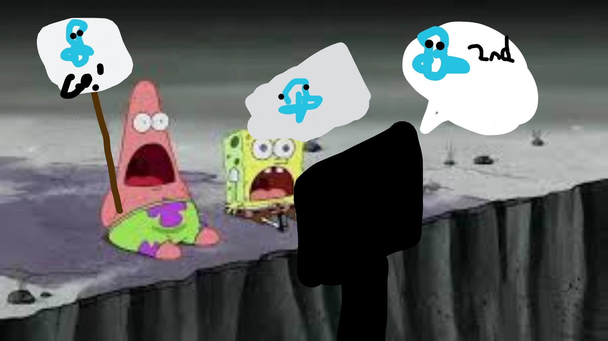 Patrick & SpongeBob Get surprised at Squidward getting second in the ...