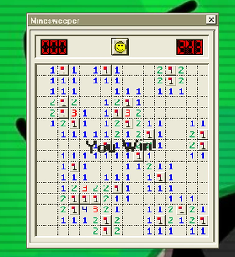 first try minesweeper without having any knowledge of minesweeeper ...