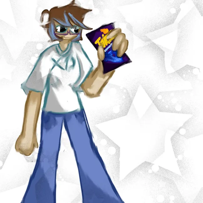Drew myself holding takis :3 (If you recognize me DO NOT say my name ...