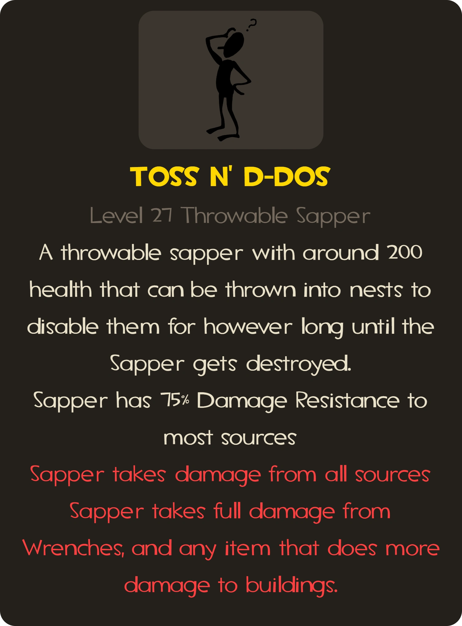 Made up a sapper concept thats been done dozens of times before | Fandom