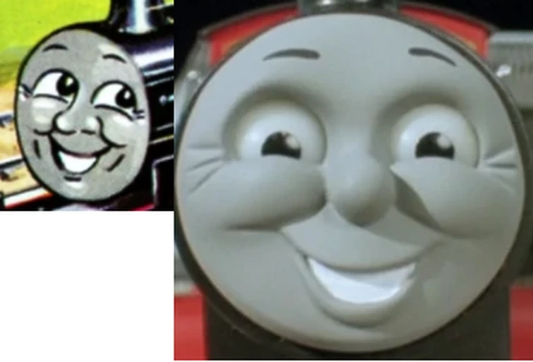 The basis for some of James' TV Series faces | Fandom