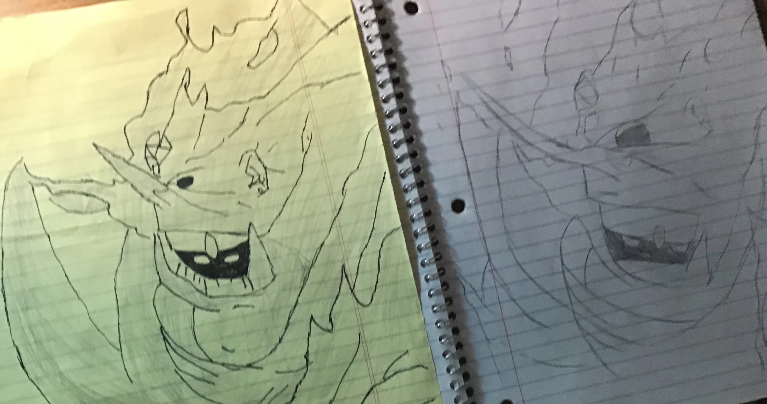 3 pages left in my drawing notebook...improving in a month does exist ...