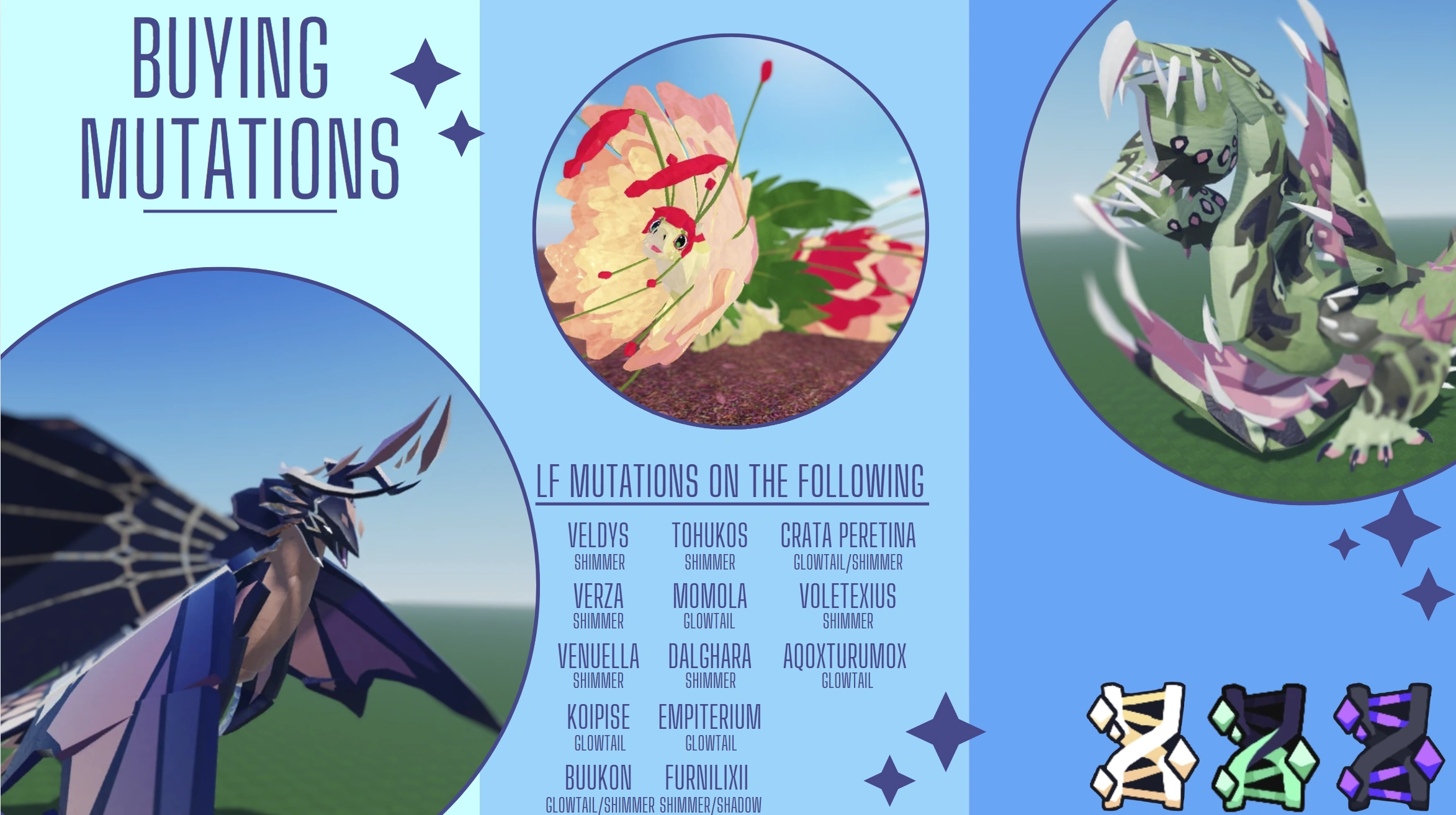 Buying/Looking for all the listed mutations! | Fandom