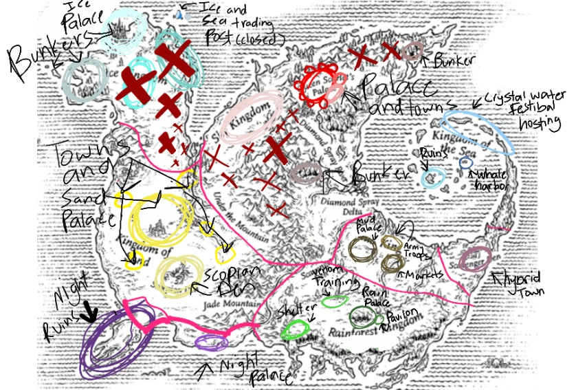 Peregrine's Map Of Pyrrhia! ( Original Character )) | Fandom