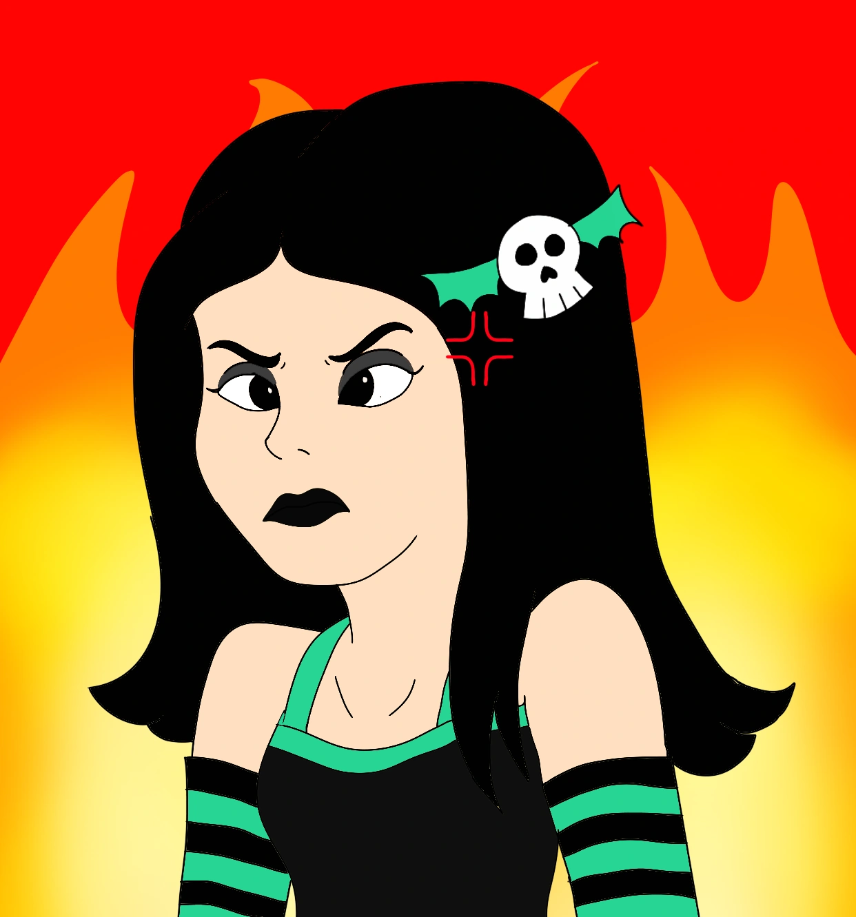 I had drew this funny artwork of Willow and already posted it on her ...