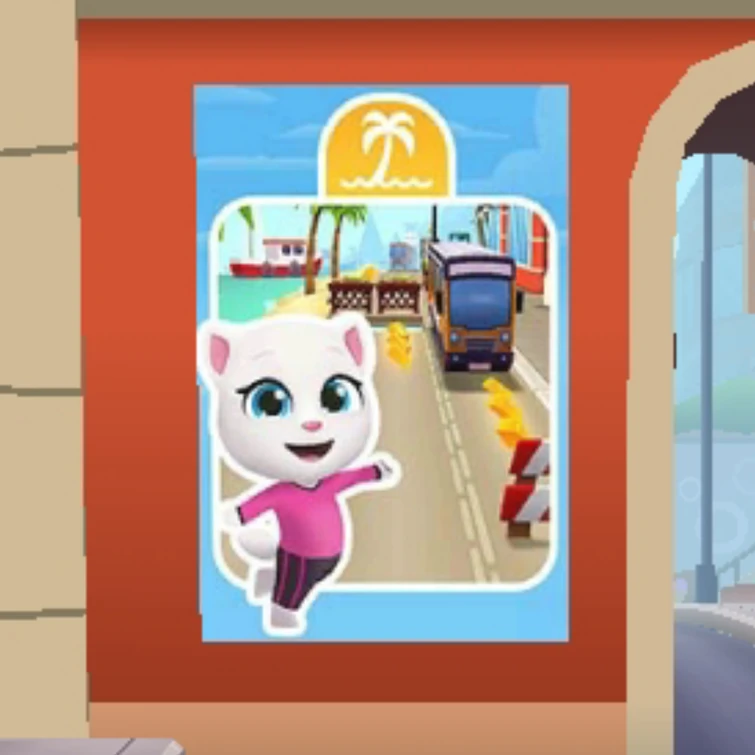 Old version Angela poster from Talking Tom Gold Run | Fandom