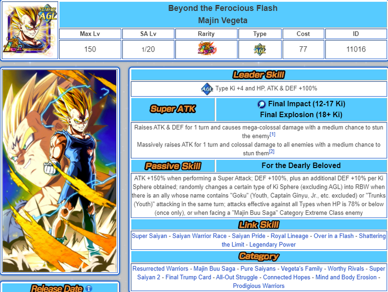 AGL LR Majin Vegeta EZA Concept | Fandom