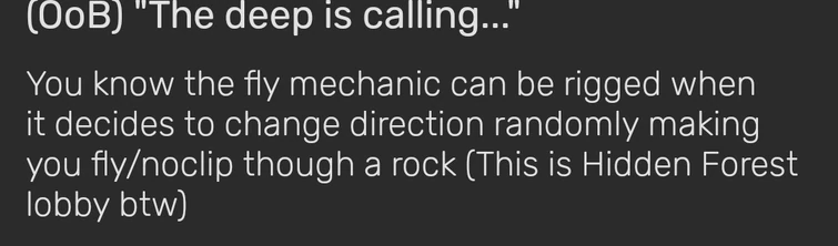 (OoB) "The deep is calling..." | Fandom