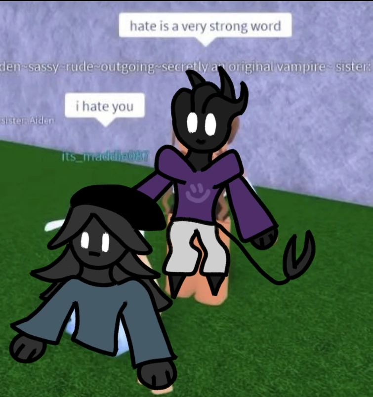 Guess who just drew their ocs over cursed Roblox images | Fandom