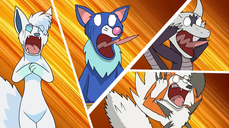 Pokémon Pals are screaming by a monster | Fandom