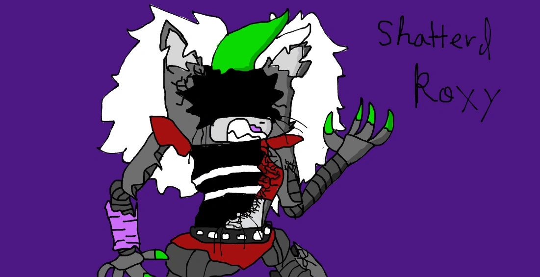 Shattered Roxy Drawing I made on Google Canvas that took me an hour and ...