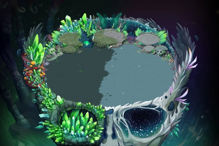 I added details to mirror bone island! I put arcorina's stones and lamp ...