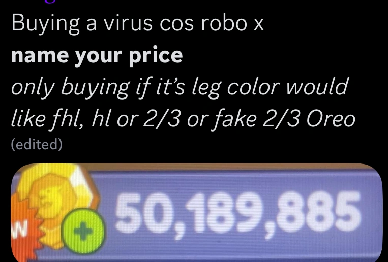 Buying roborus x with virus cosmetic | Fandom