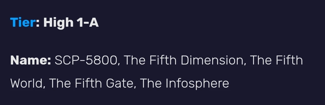 SCP Discussion Thread | Page 15 | VS Battles Wiki Forum