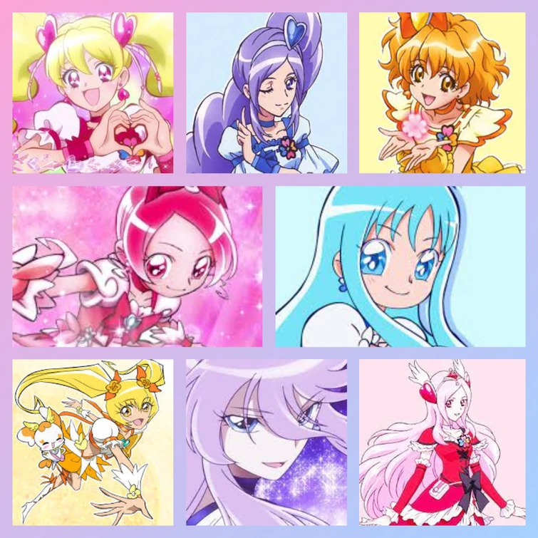 a precure collage i made for the 20th anniversary | Fandom