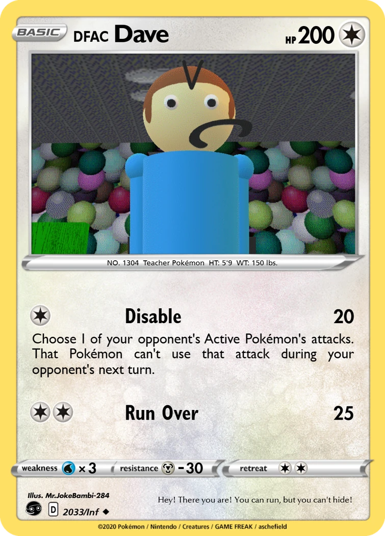 DnB Pokemon Card's: Dave's Fun algebra Class Edition | Fandom
