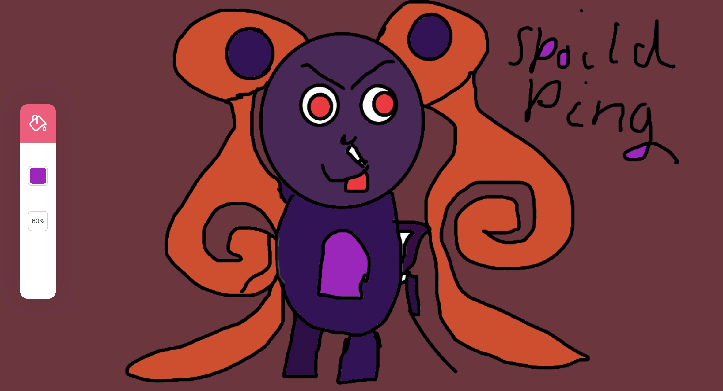 I made another drawing this one is spoiled ping | Fandom