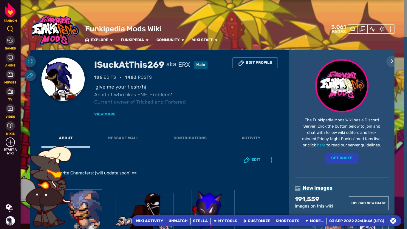 take a screenshot of your userpage and send it here | Fandom