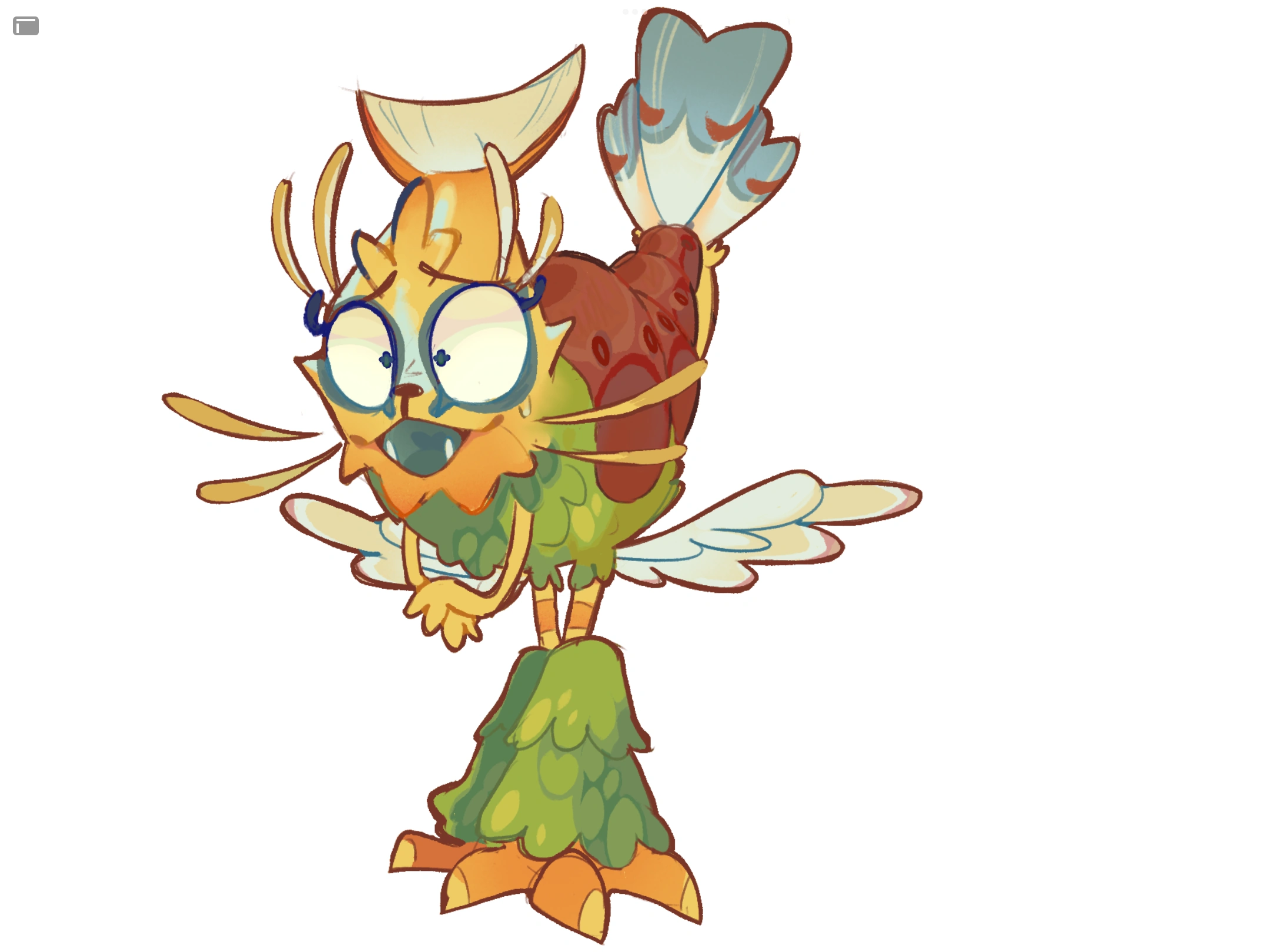 unfinished krillby drawing because i want to draw something else now ...