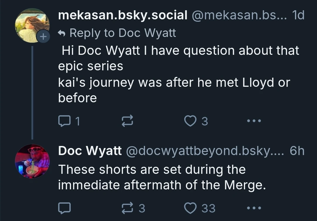 Doc Wyatt answered some stuff | Fandom
