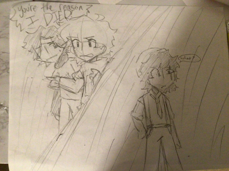 I drew karlnapity angst during art class 😵‍💫😵‍💫😖😖 | Fandom