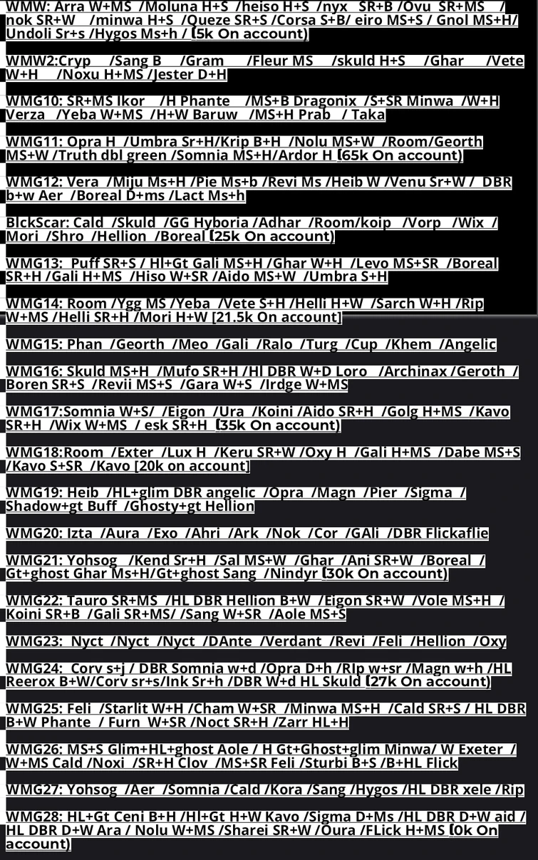 Selling 300x ghostly/headless slots [also exclusively selling double ...