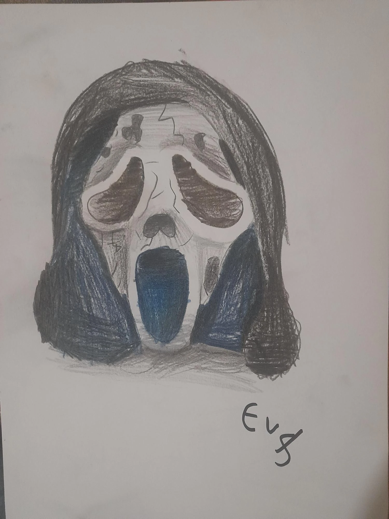 My colored sketch of Ghostface | Fandom