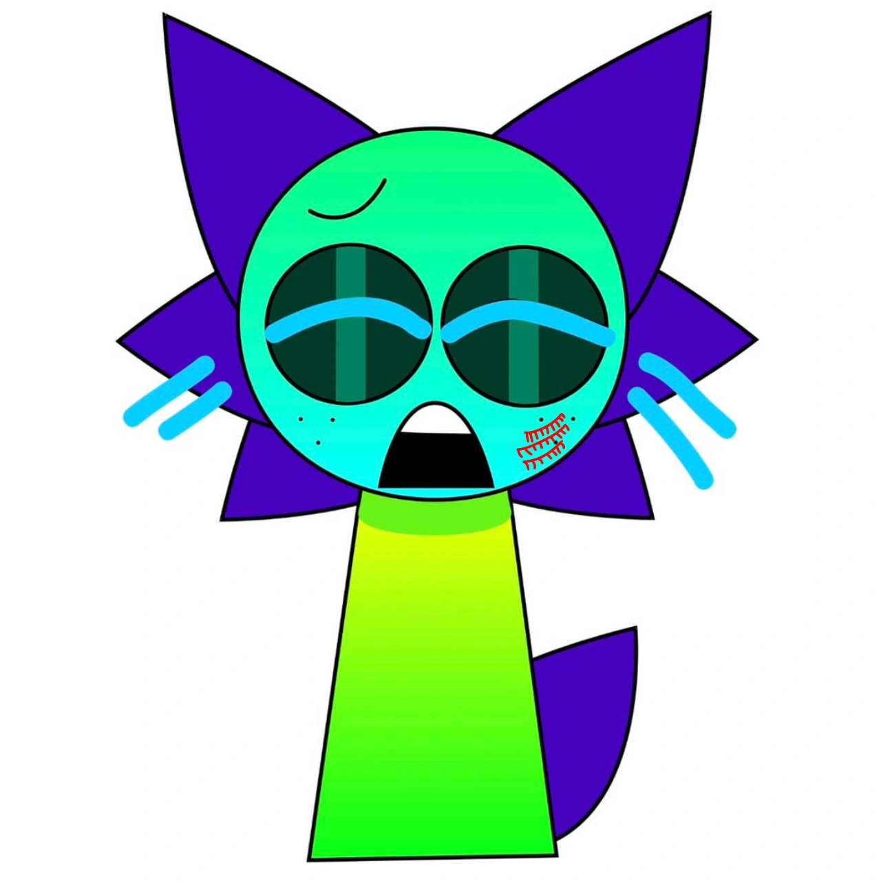 Sulfur when he gets scratched by thysto (on accident) | Fandom