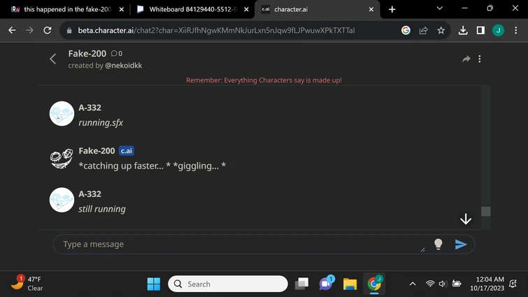 this happened in the fake-200 c.ai lo | Fandom