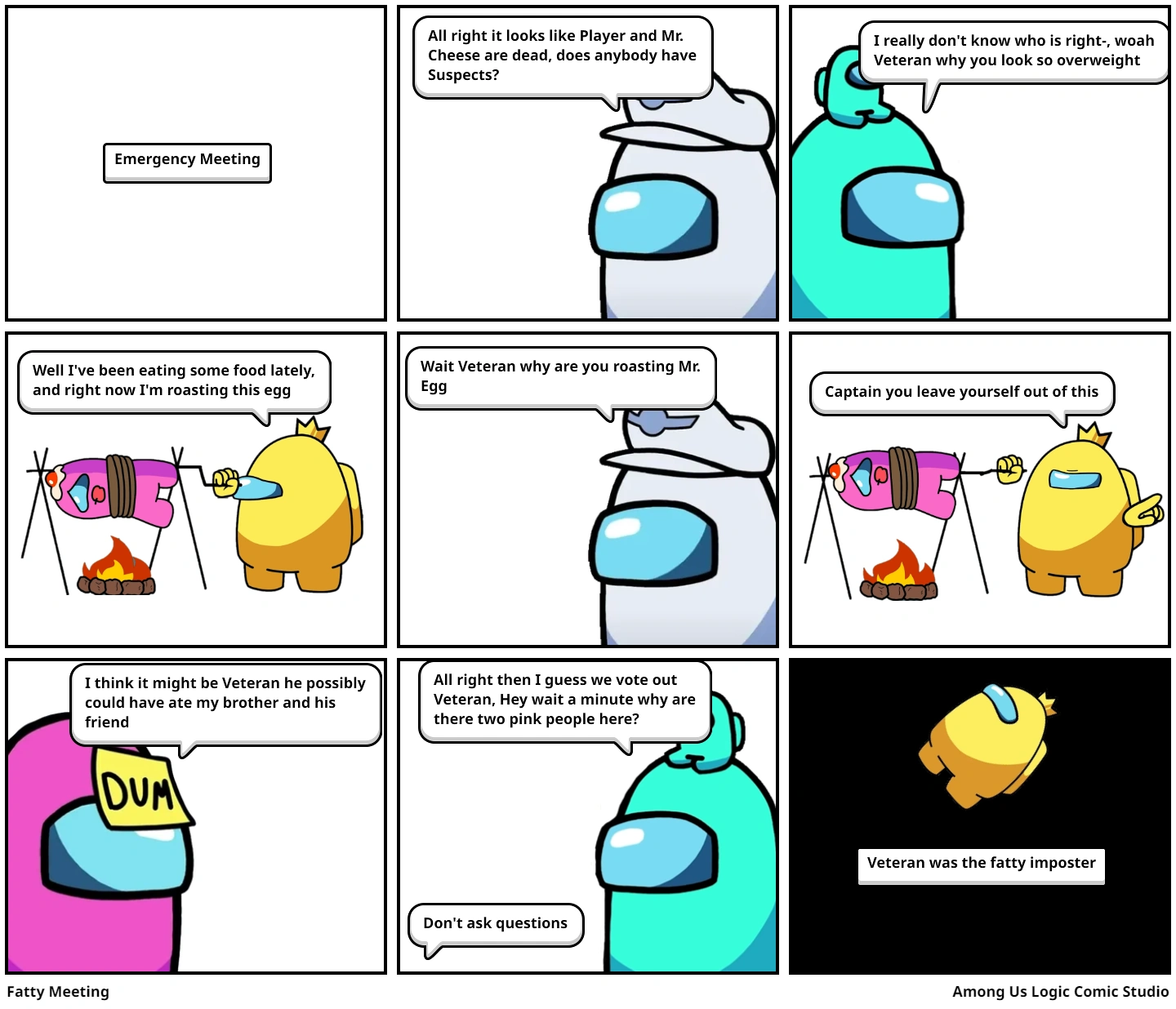 Among Us Logic Comic: Fatty Meeting | Fandom