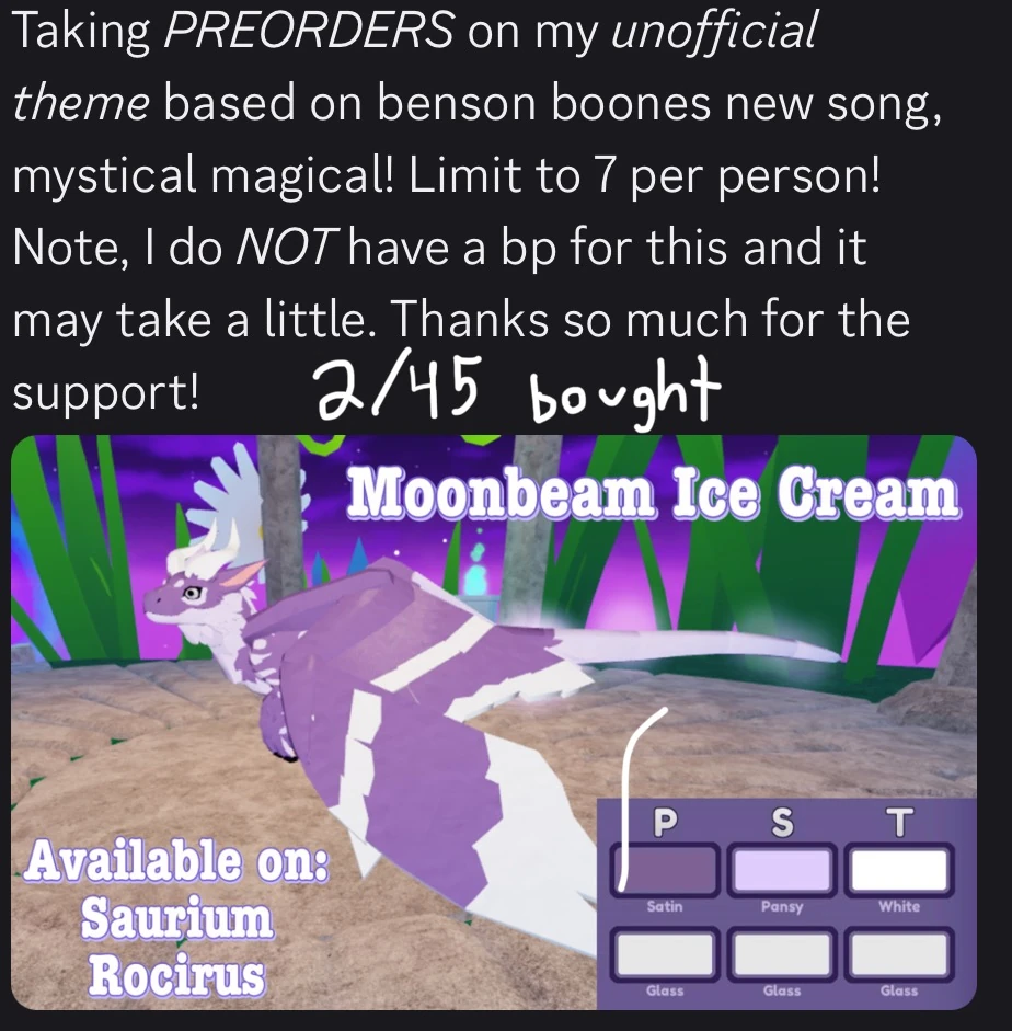 Selling my new UNOFFICIAL theme! Moonbeam Ice cream | Fandom