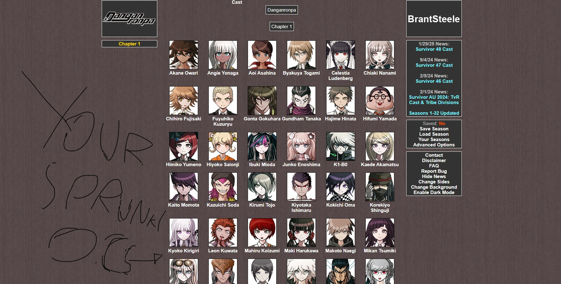 Making A BrantSteele Danganronpa thingy but with your Sprunki OCs ...